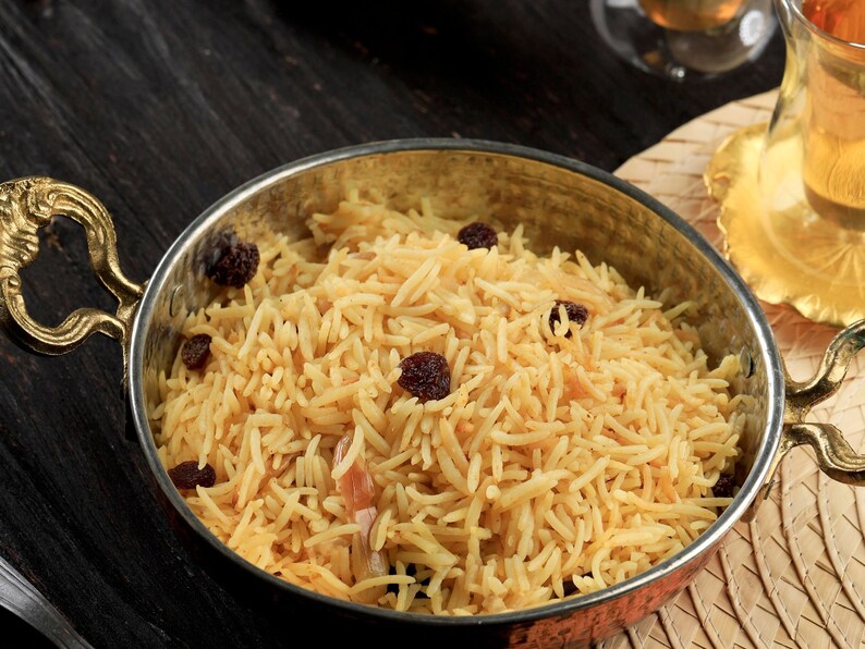 Ghee Rice Mix Gourmet Indian Food Basmati Rice With Raisins - Etsy