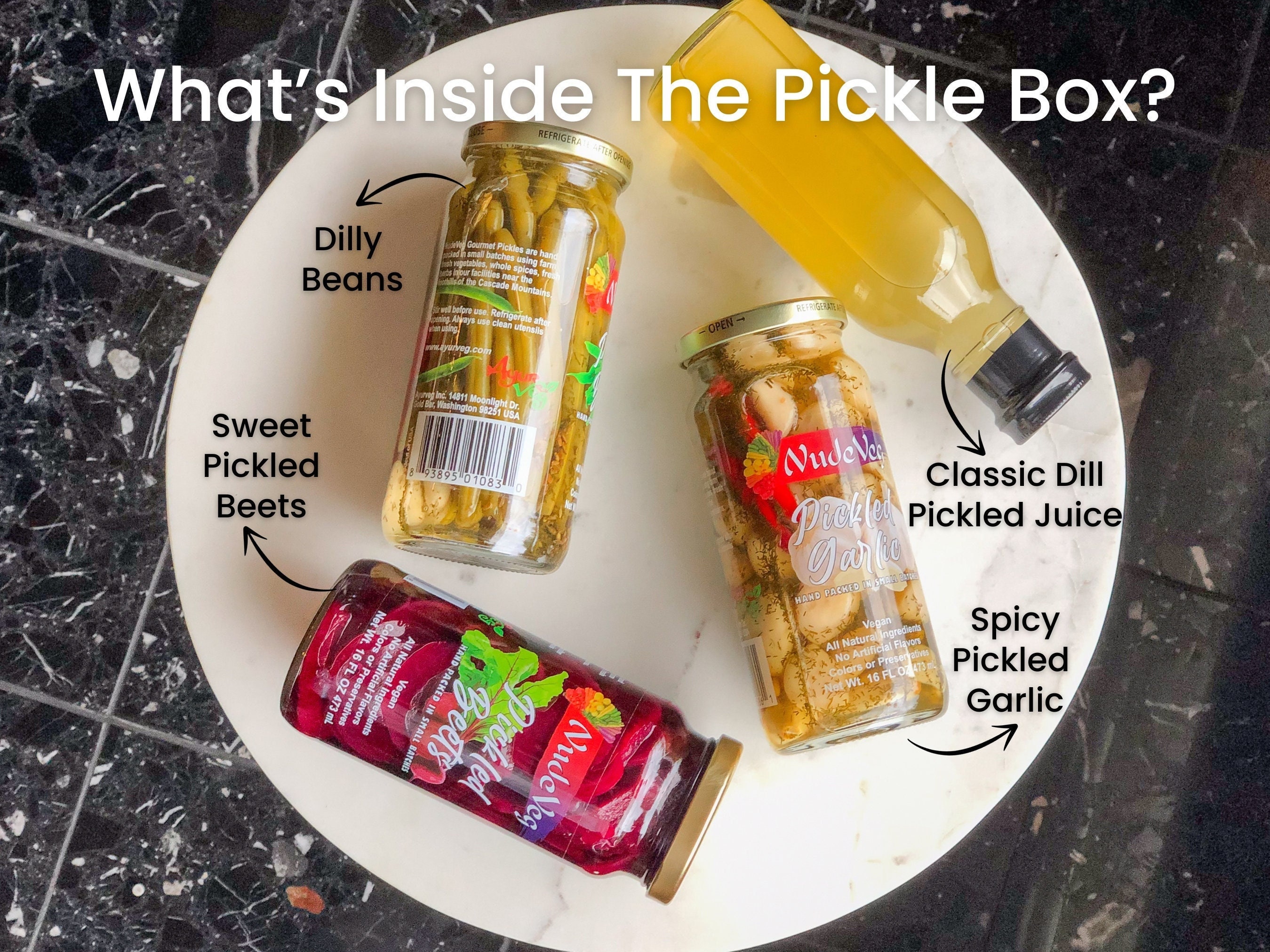 Pickle Pal Box, Gourmet Pickled Vegetables & Pickle Juice, for All ...