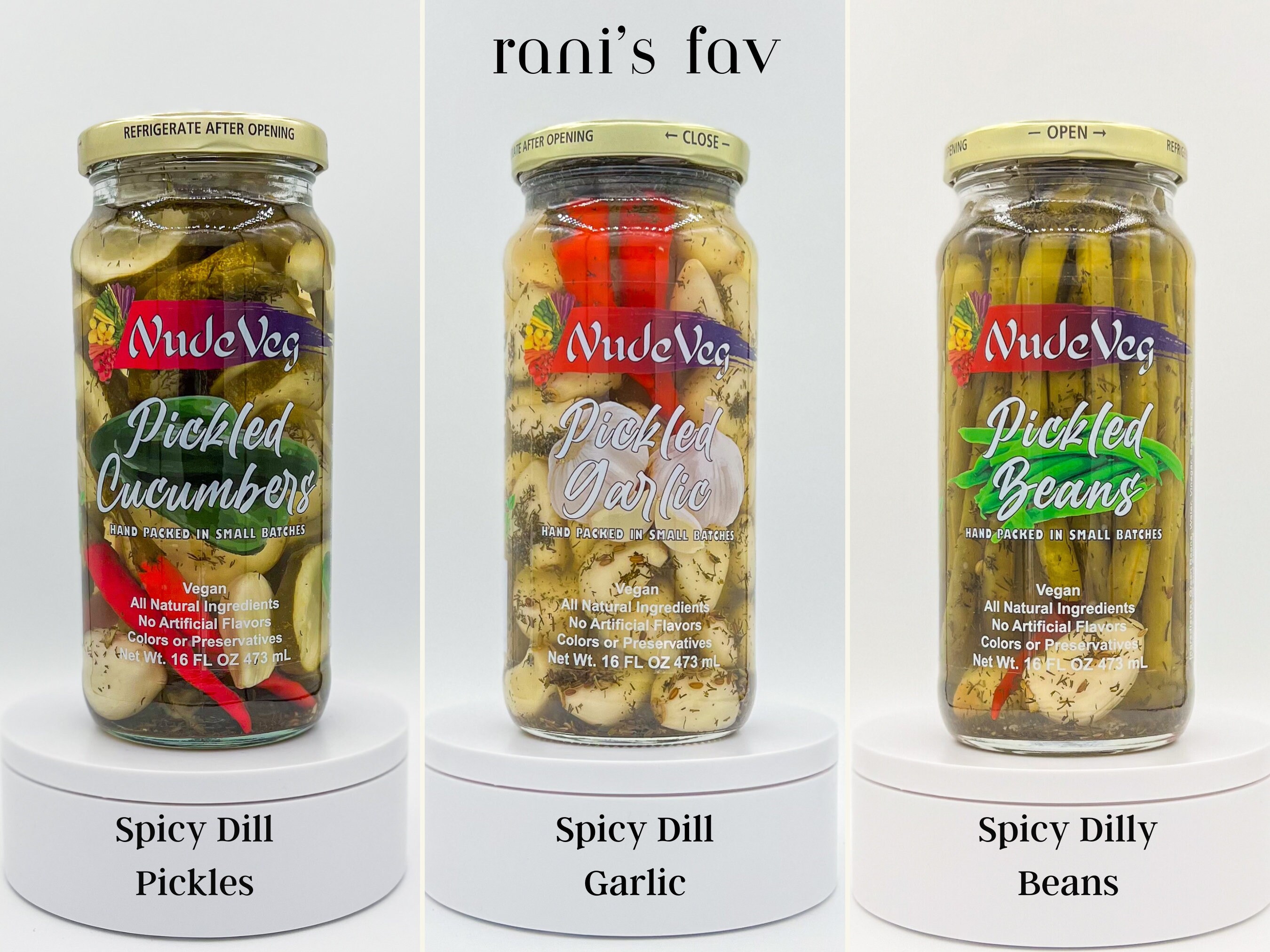 Gourmet Pickles, Custom 3 Pack Bundle, Farm Fresh, Family Recipe ...