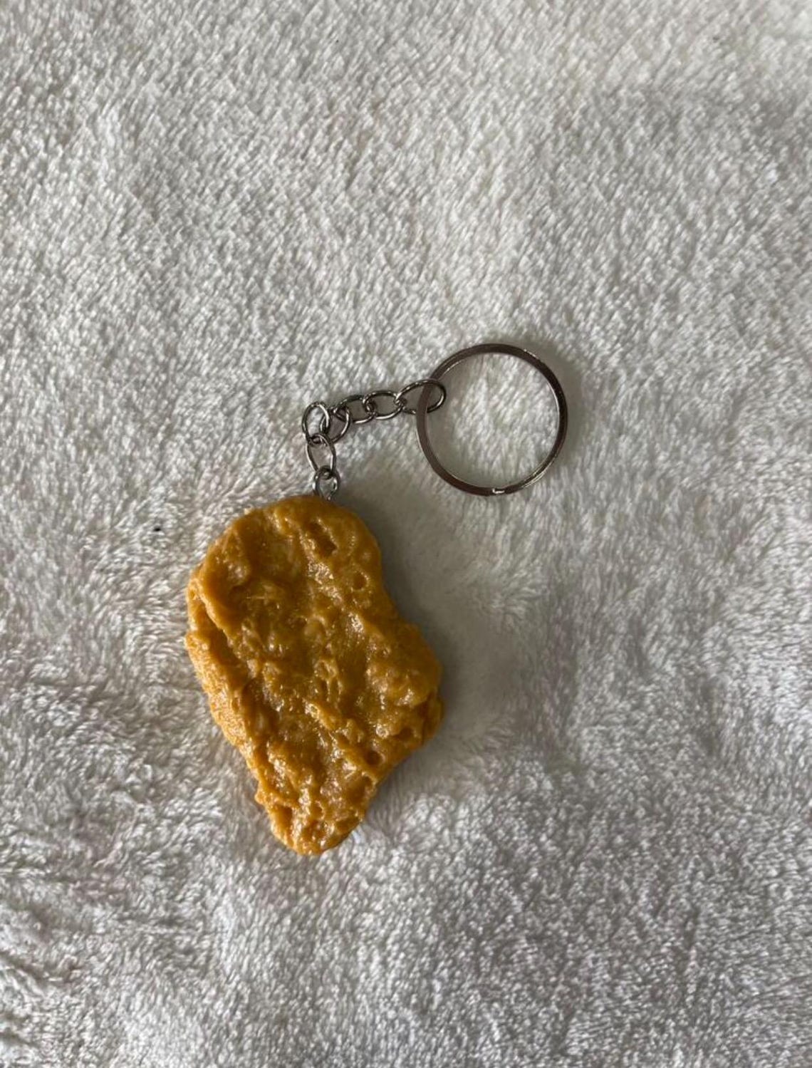 Chicken Nugget Keychain, Chicken Keychain, Funny Keychain, Food ...