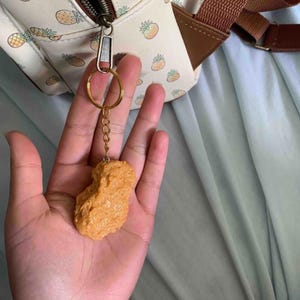 Chicken Nugget Keychain, Chicken Keychain, Funny Keychain, Food ...
