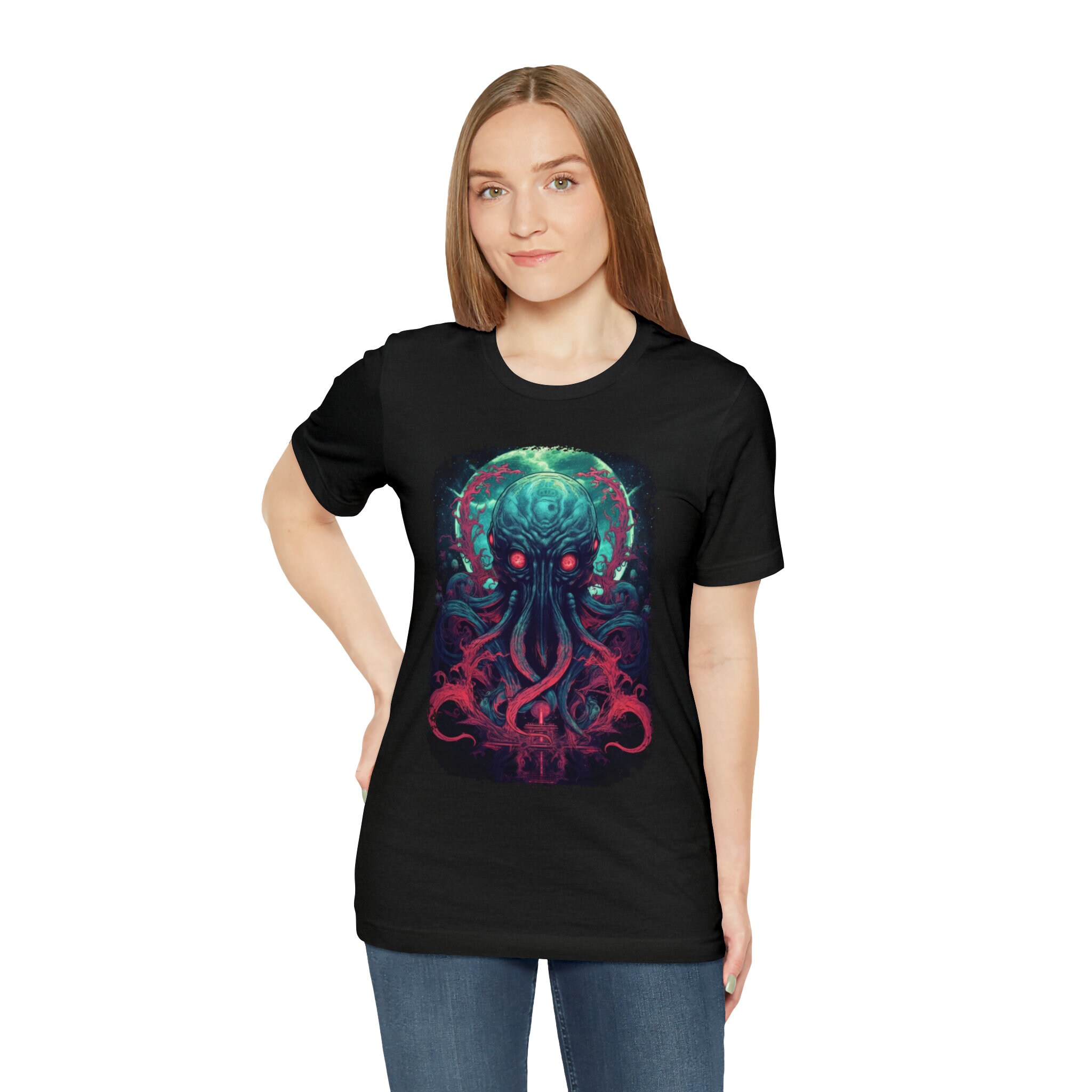 Cthulhu Mythos Inspired Illustration, Tshirt, Hp Lovecraft Shirt, Old ...