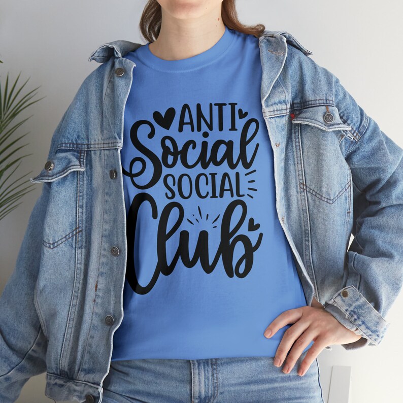 Anti Social Social Club Shirt, Unisex Heavy Cotton Tee - Etsy