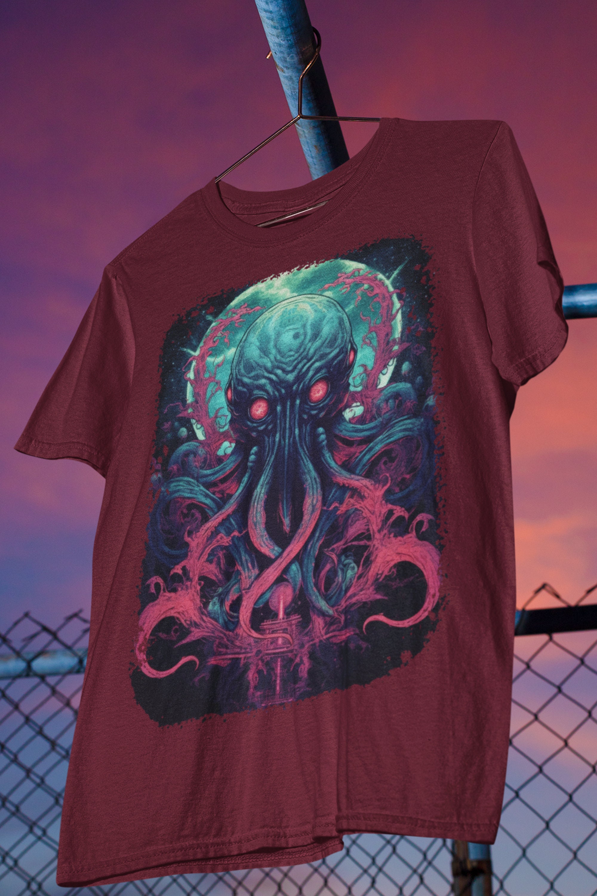 Cthulhu Mythos Inspired Illustration, Tshirt, Hp Lovecraft Shirt, Old ...