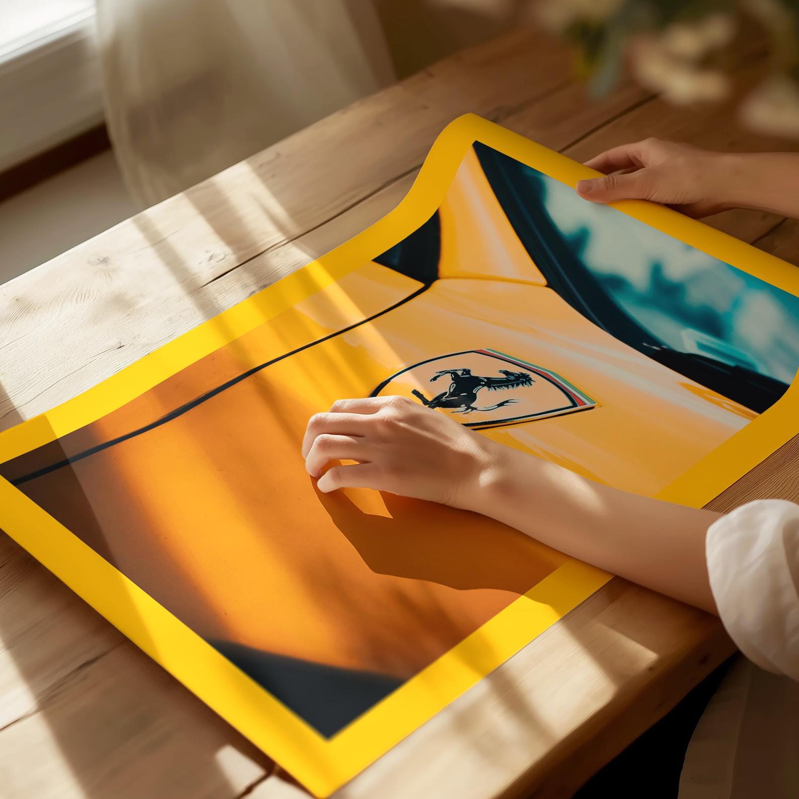 Ferrari Poster Set of 2, Ferrari Logo Poster, Sportscar Wall Art ...