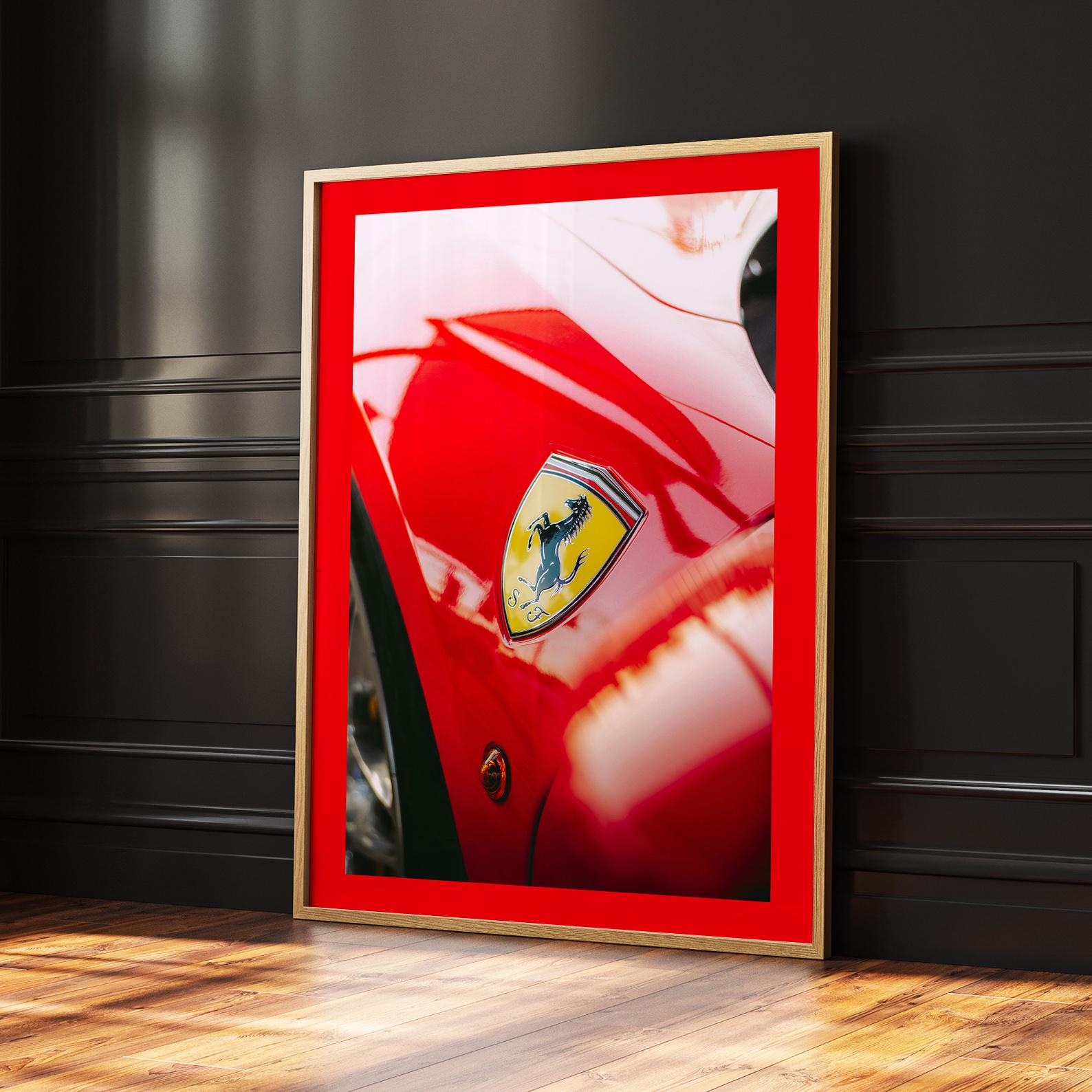Ferrari Poster Set of 2, Ferrari Logo Poster, Sportscar Wall Art ...