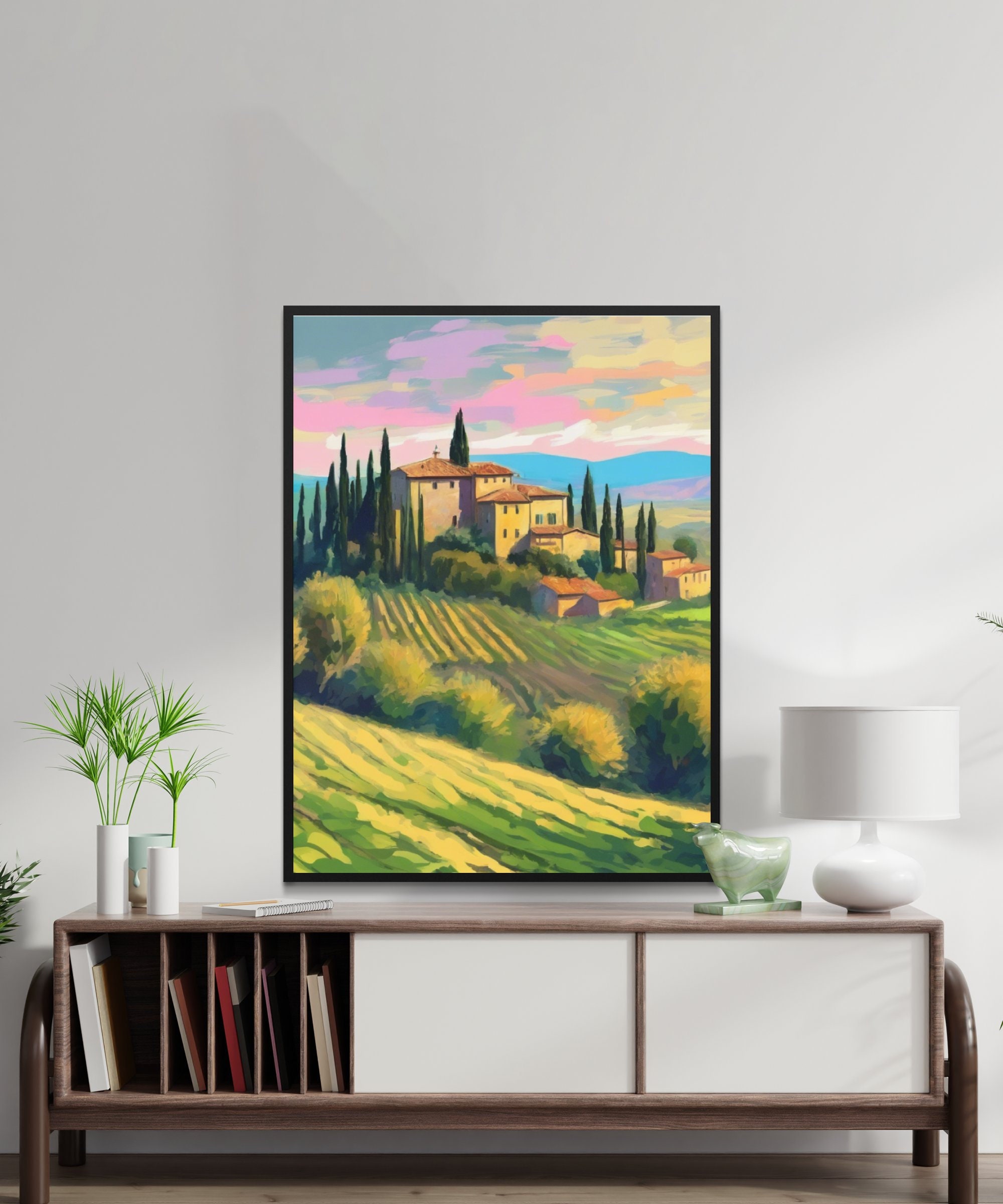 Tuscany Scenic Landscape Digital Download, Countryside Wall Art ...