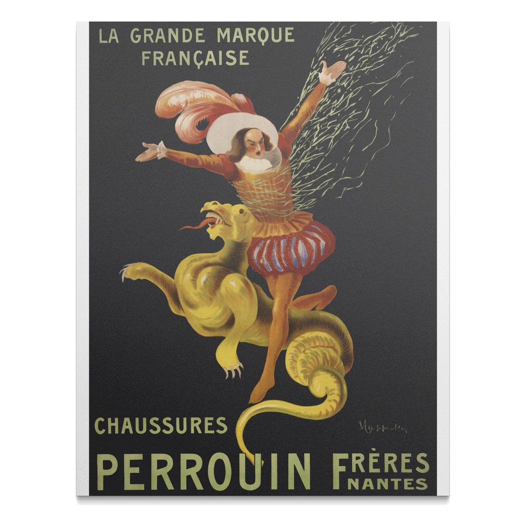 Vintage French Advertising Poster, Colorful Wall Art, Historic French ...