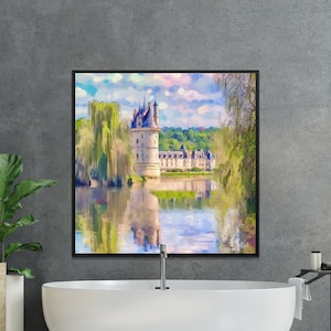 French Castle Art Print: Romantic European Castle (digital Download) - Etsy