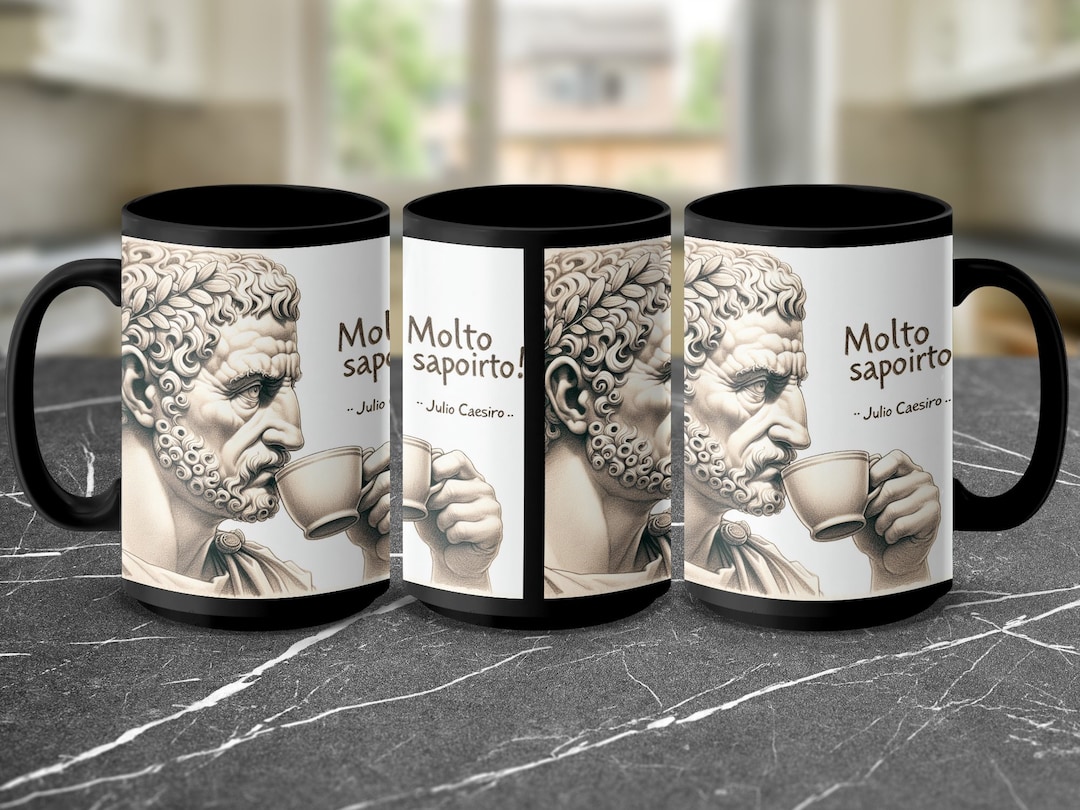 Funny Julius Caesar Mug, Coffee Mug, Gift for History Buffs, Unique ...