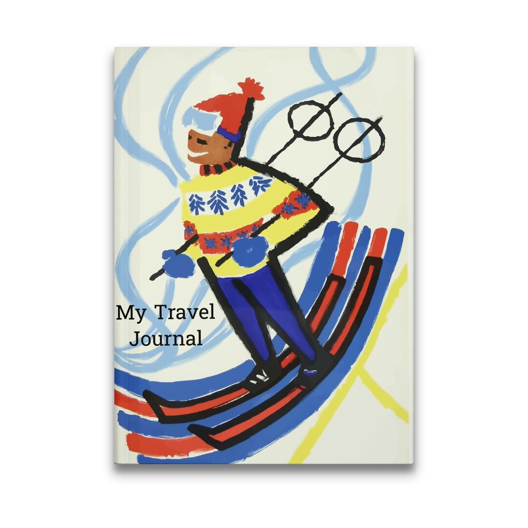 Vintage Skiing in France Art Journal, Retro Ski Notebook, Travel Diary ...