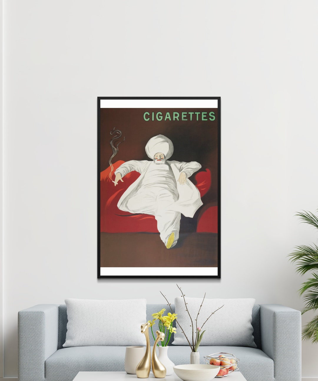 Vintage Cigarettes Print Wall Art, Retro Smoking Poster, Unique Digital ...