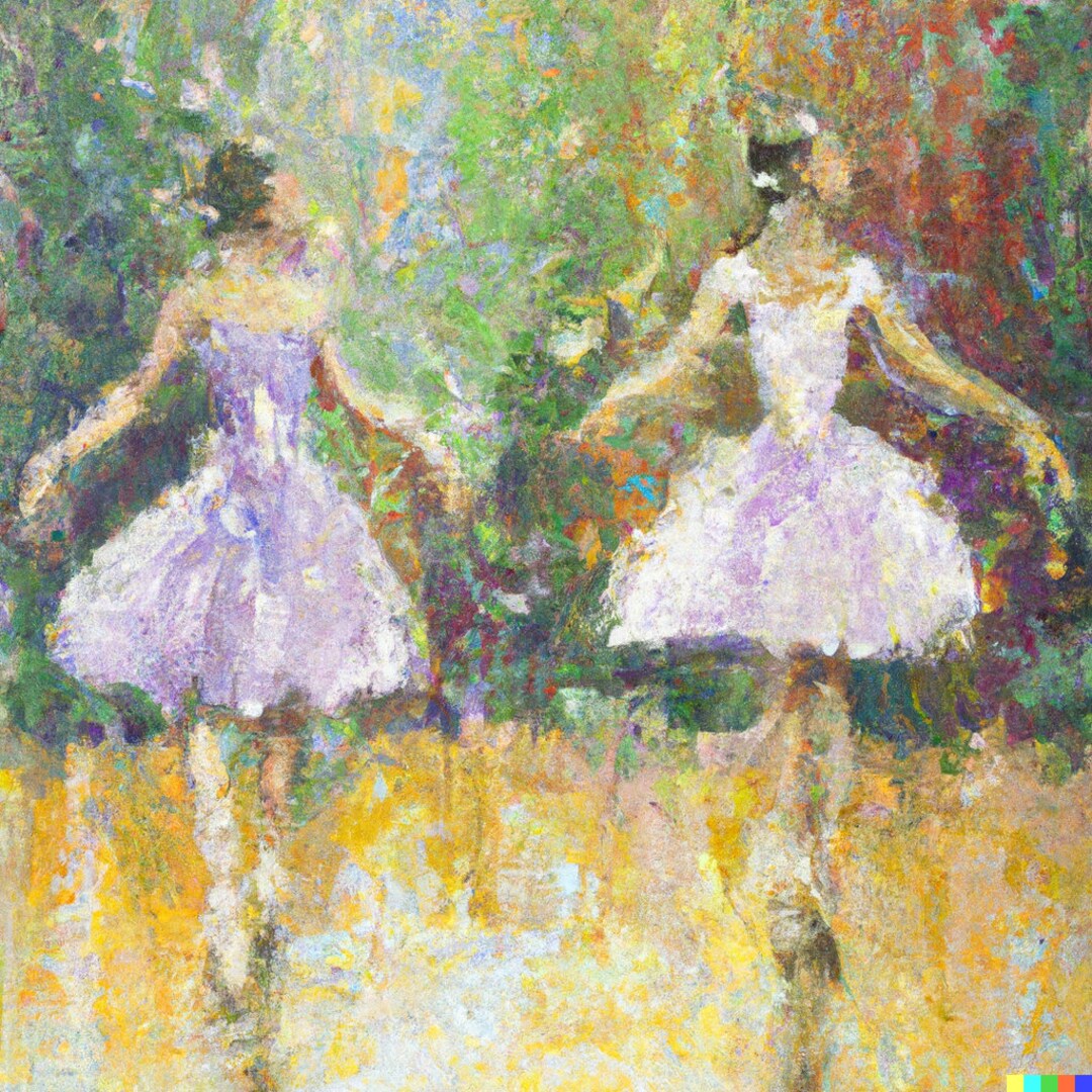 French Ballerinas Impressionist Art Print (digital Download) - Etsy