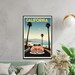 Vintage California Travel Poster: Classic Car Coastal Art Print - Etsy