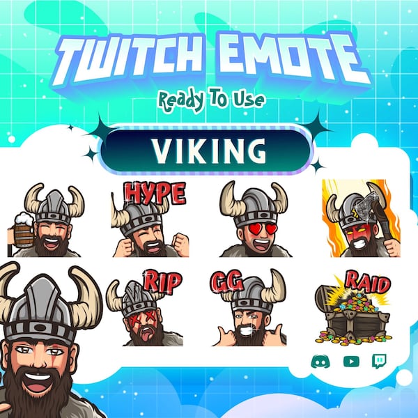 Viking Emote Twitch - Etsy Ireland