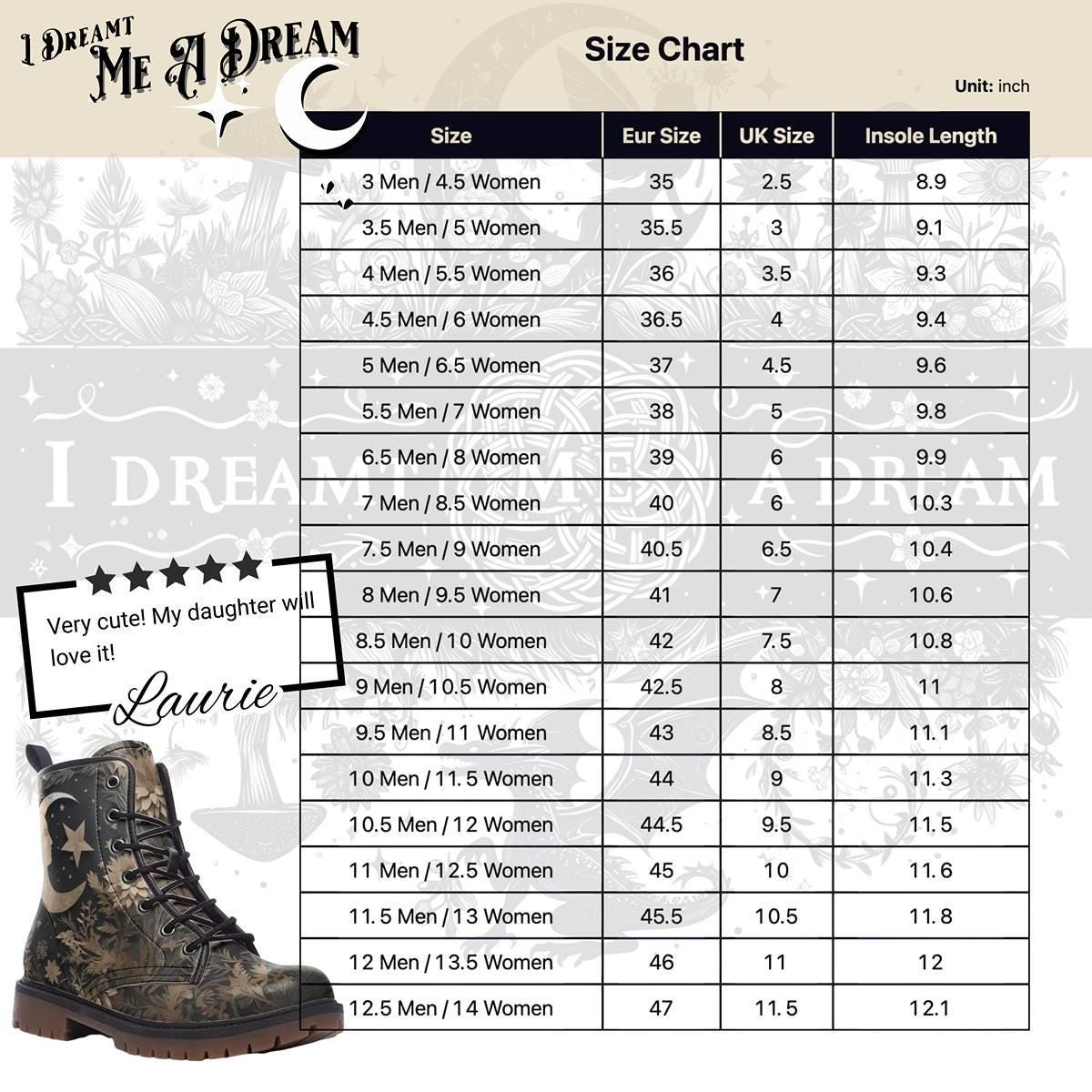 Vintage Cottagecore Women's Boots, Moon and Star Martin-style Boots ...