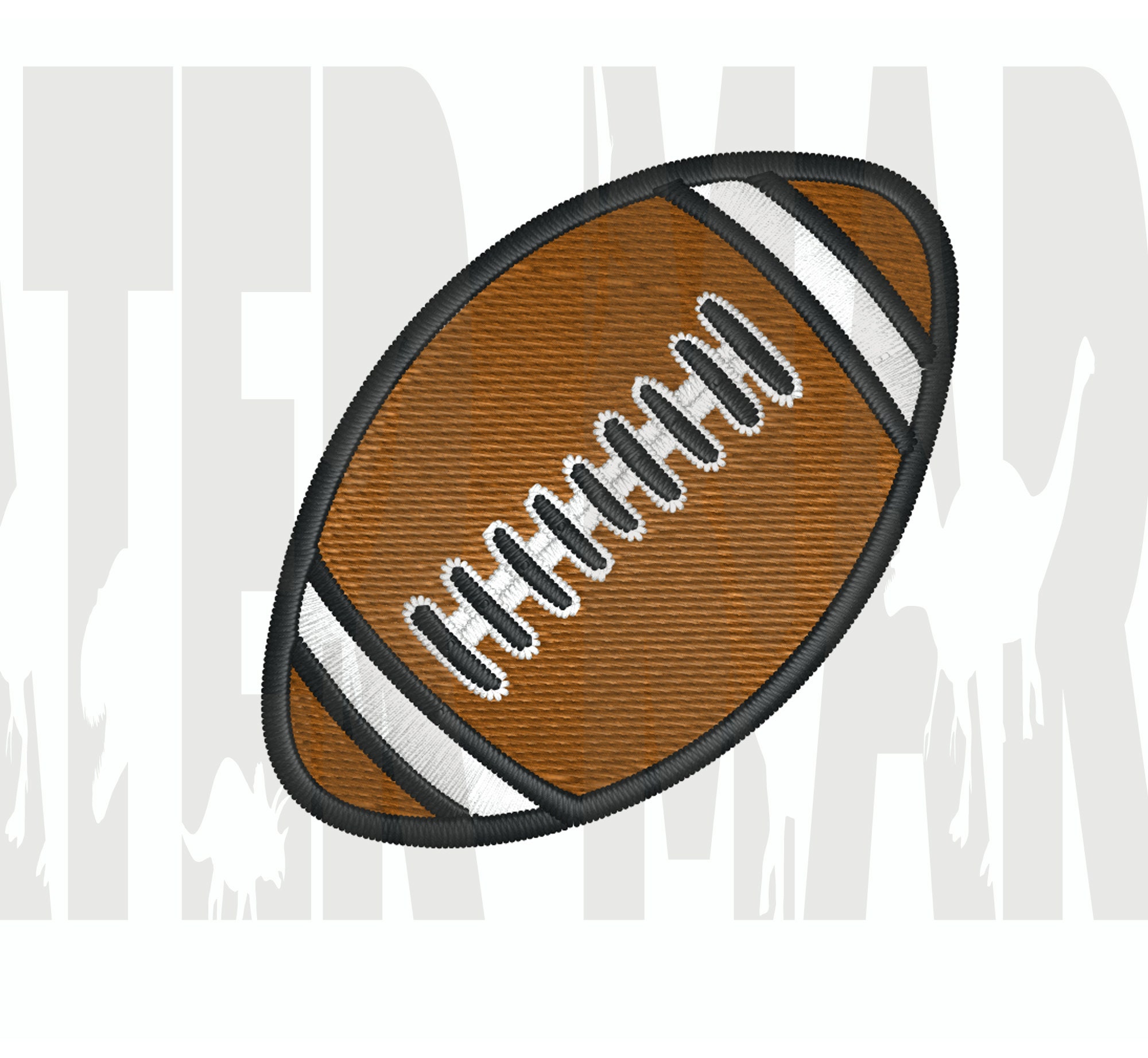 Football Digital Embroidery Design for Machine Embroidery - Etsy