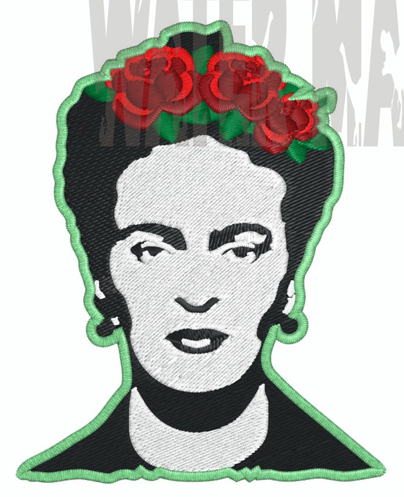 Frida Kahlo Digital Embroidery Design for Machine Embroidery - Etsy