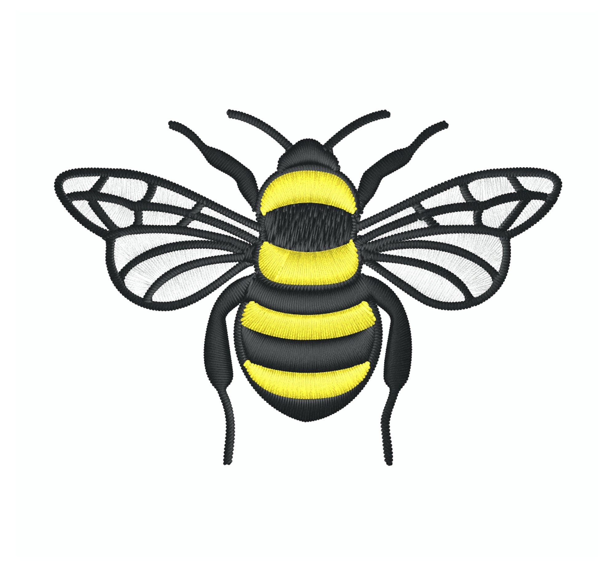 Bumble Bee Embroidery Design – Machine Embroidery File (digital ...