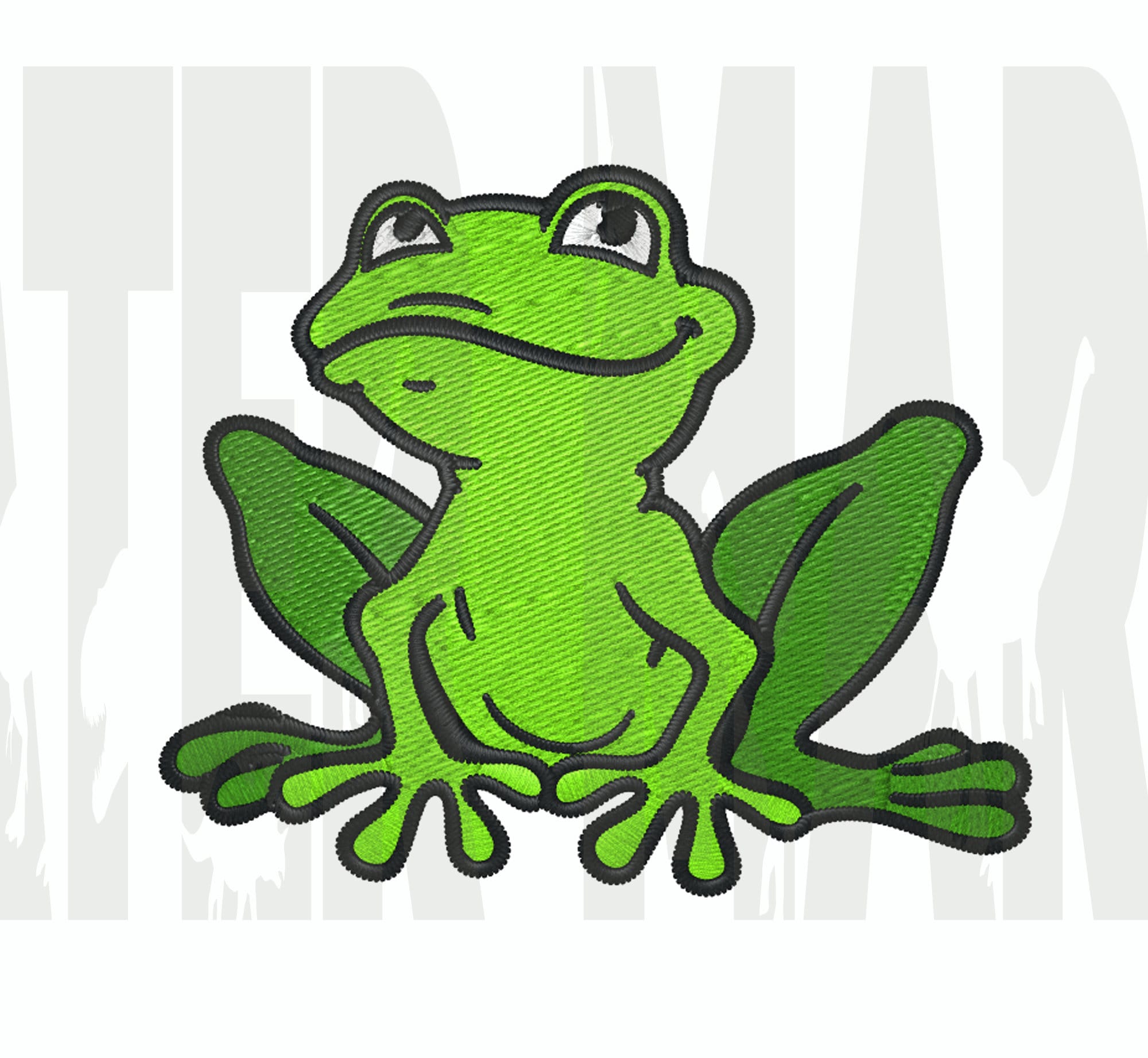 Tree Frog Digital Embroidery Design for Machine Embroidery - Etsy