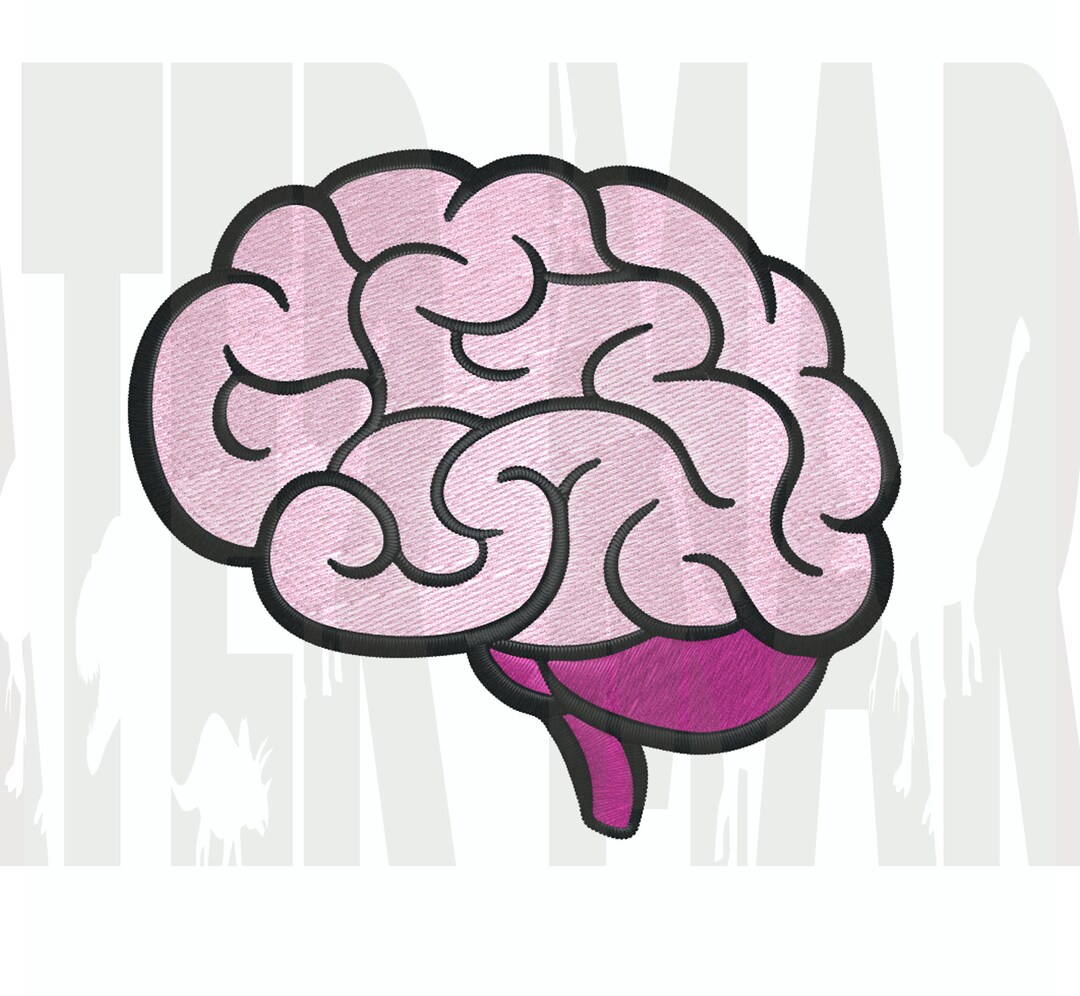Brain Patch Digital Embroidery Design for Machine Embroidery - Dst, Exp ...
