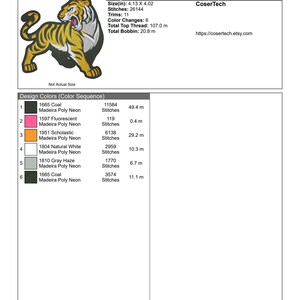 Tigers Embroidery Design for Machine Embroidery Dst, Exp, Dst, Pes, Pec ...