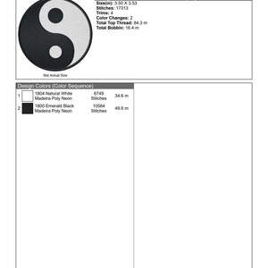 Yin Yang Embroidery Design – Machine Embroidery Pattern (digital ...