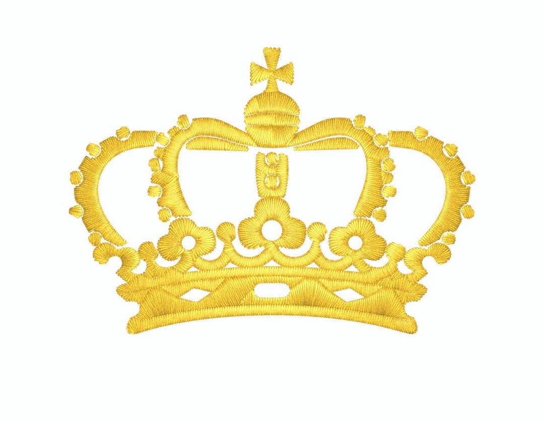 Crown Embroidery Design for Machine Embroidery- Dst, Exp, Dst, Pes, Pec ...