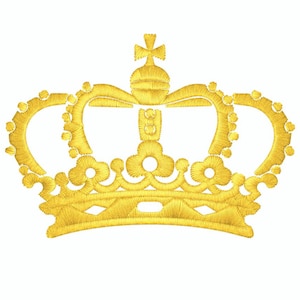 Crown Embroidery Design for Machine Embroidery- Dst, Exp, Dst, Pes, Pec ...