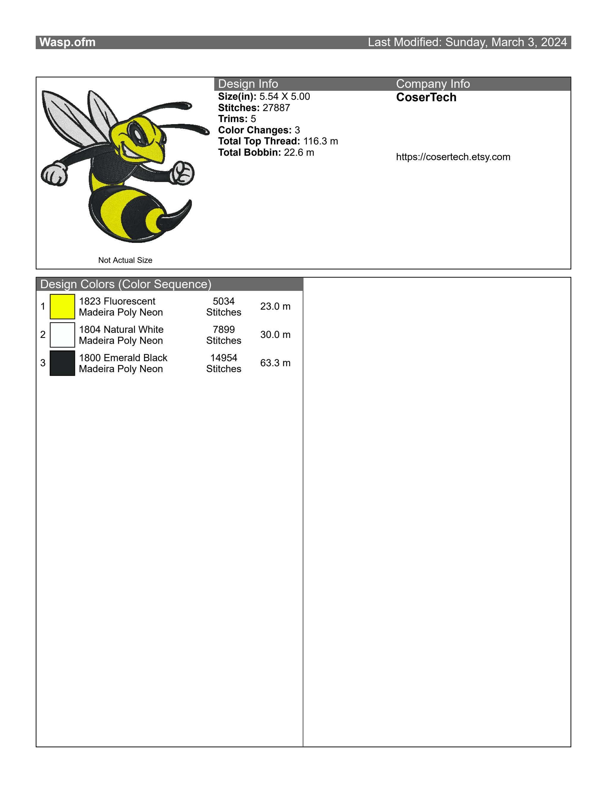 Hornet Embroidery Design for Machine Embroidery- Dst, Exp, Dst, Pes ...