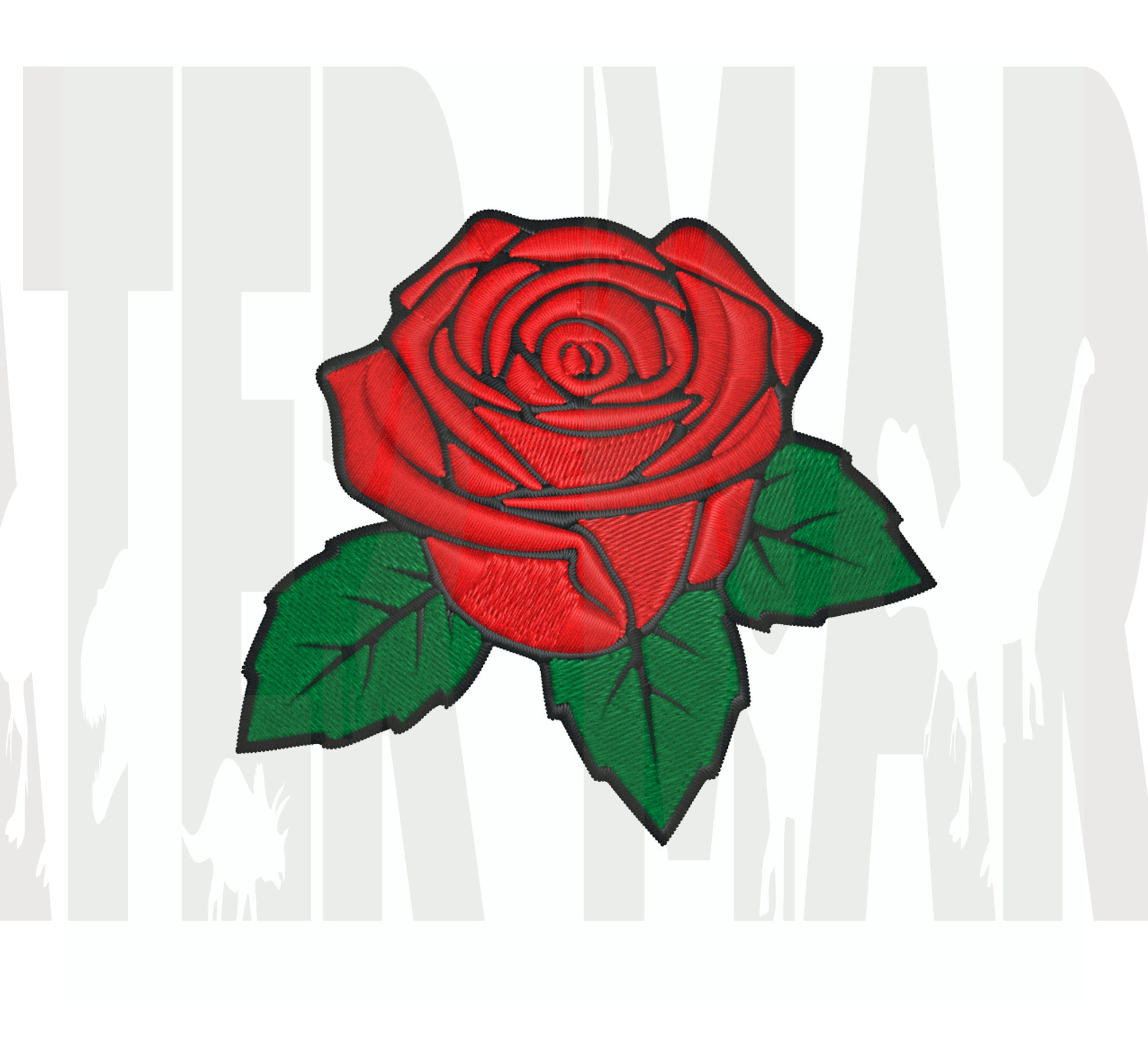 Tattoo Rose 3 Digital Embroidery Design for Machine Embroidery - Etsy