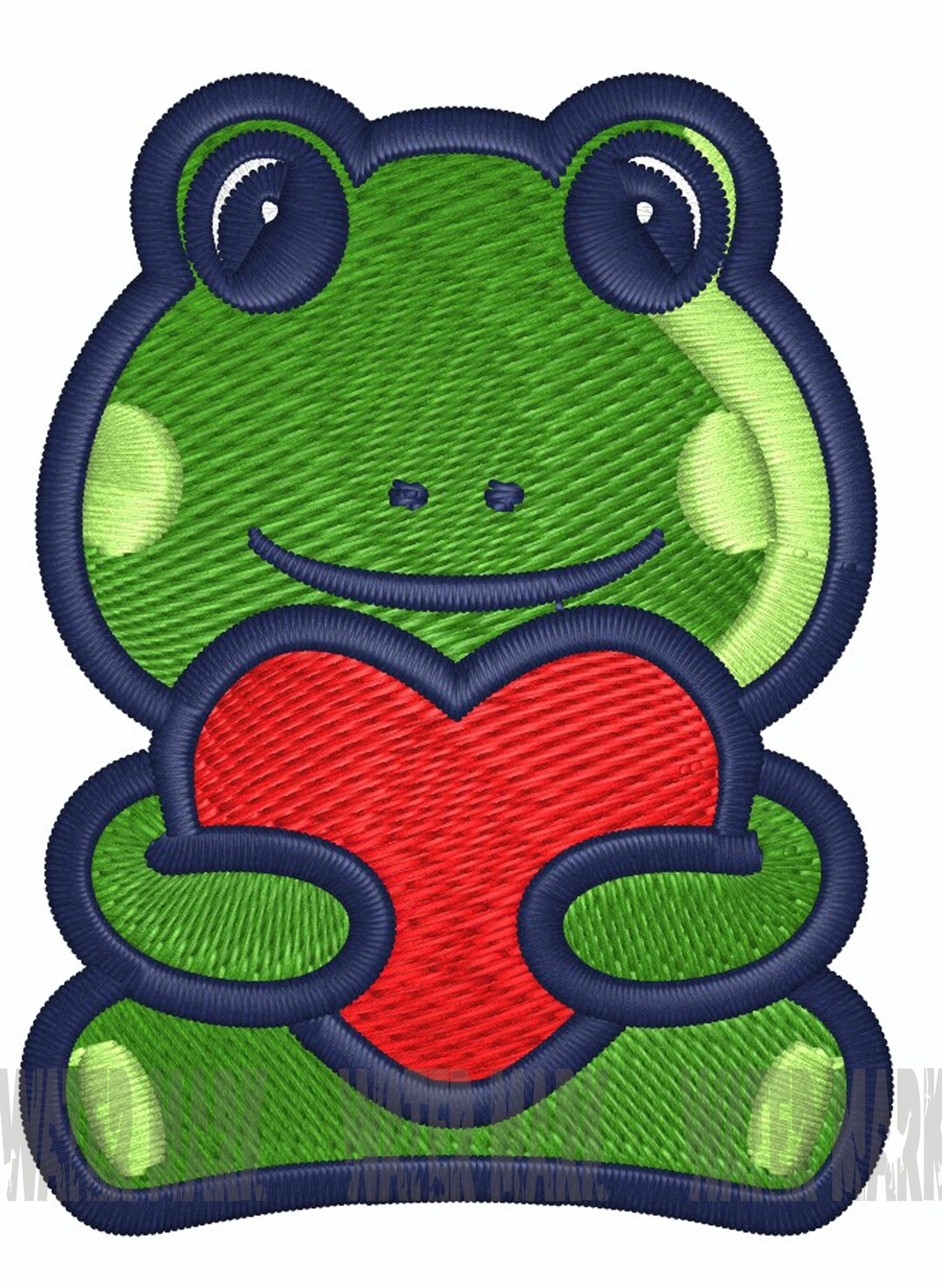 Love Frog Digital Embroidery Design for Machine Embroidery - Dst, Exp ...