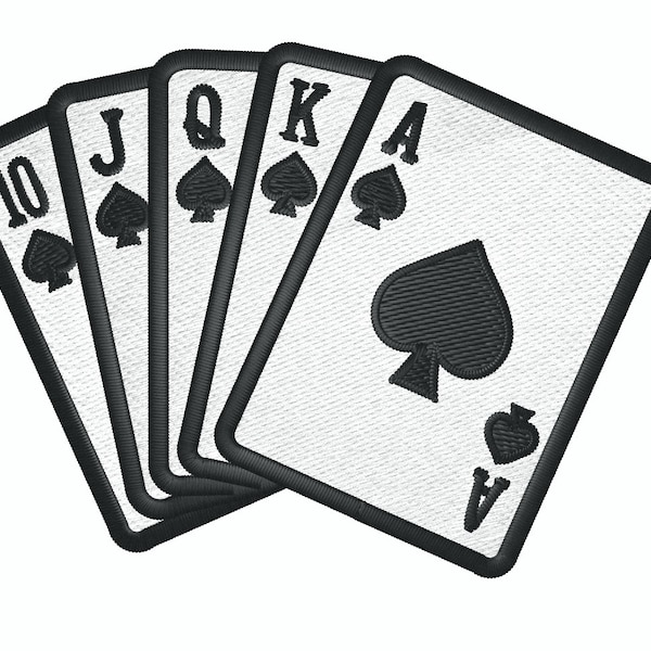 Playing Card Embroidery - Etsy
