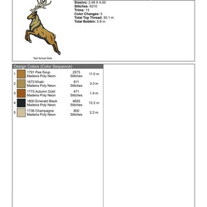 Elk Embroidery Design – Machine Embroidery Pattern (digital Download ...