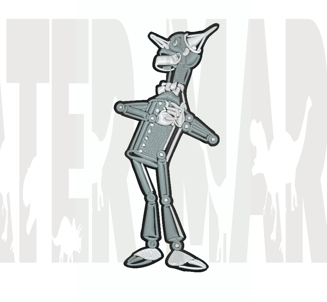 Tin Man Digital Embroidery Design for Machine Embroidery- Dst, Exp, Dst ...