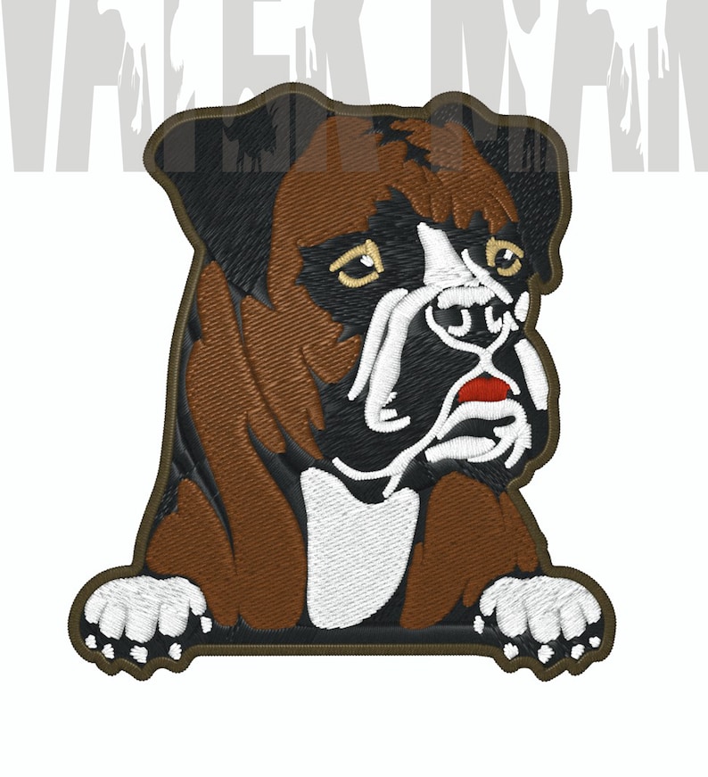 Boxer Dog Digital Embroidery Design for Machine Embroidery - Etsy