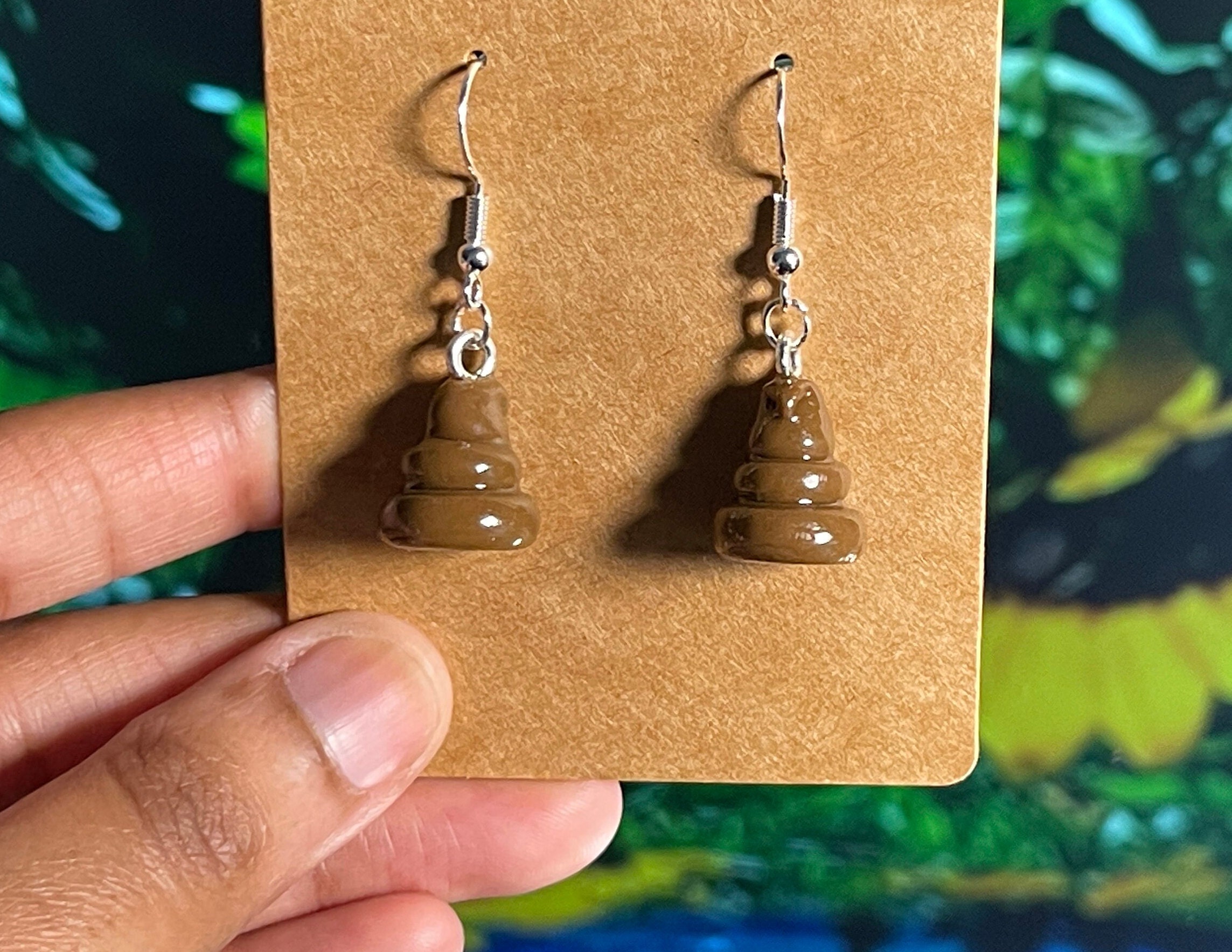 Poop Charm, Poop Earing, Clay Charm, Polymer Clay, Poop Dangle Earrings ...