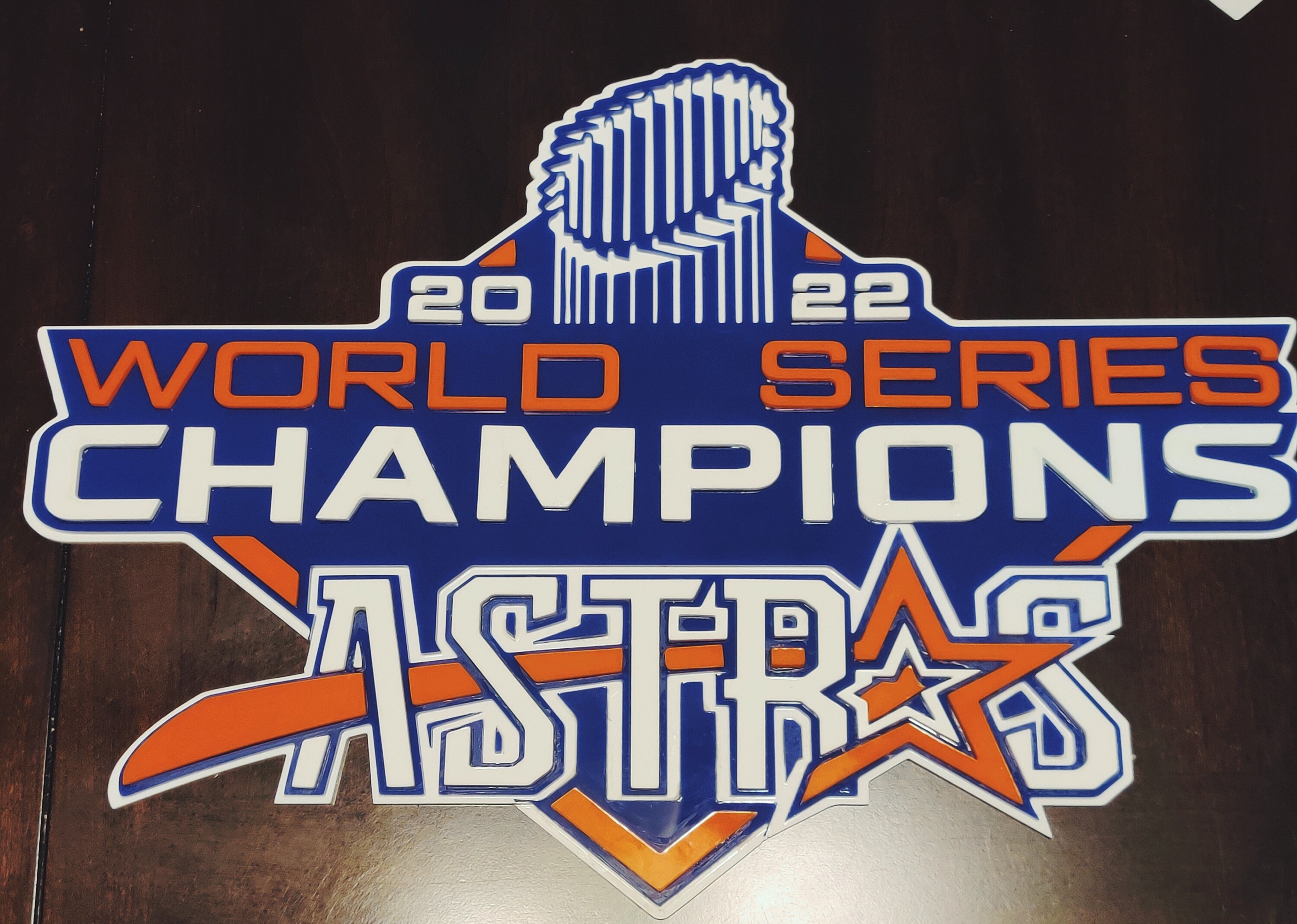 Houston Astros 3D Sign 3 Layered Wall Artwork Baseball - Etsy