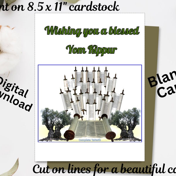 Yom Kippur Greeting Card - Etsy