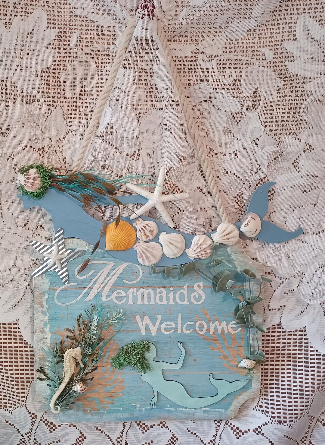 Mermaids Welcome Door Hanger - Etsy