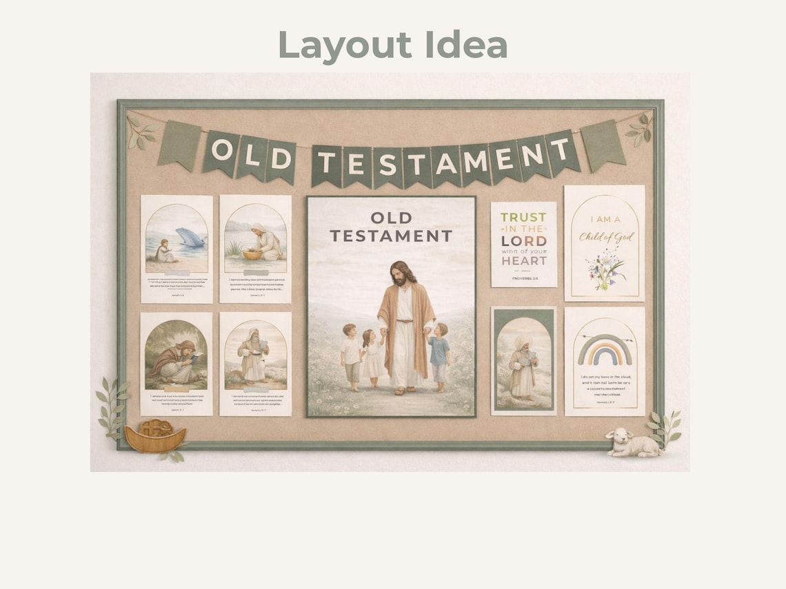 2026 Primary Old Testament Bulletin Board Kit | English & Spanish | LDS ...