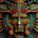 Mayan Wall Art / Digital Print / Mayan Art / Vibrant Wall Art / 2 ...