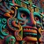 Mayan Wall Art / Digital Print / Mayan Art / Vibrant Wall Art / Digital ...