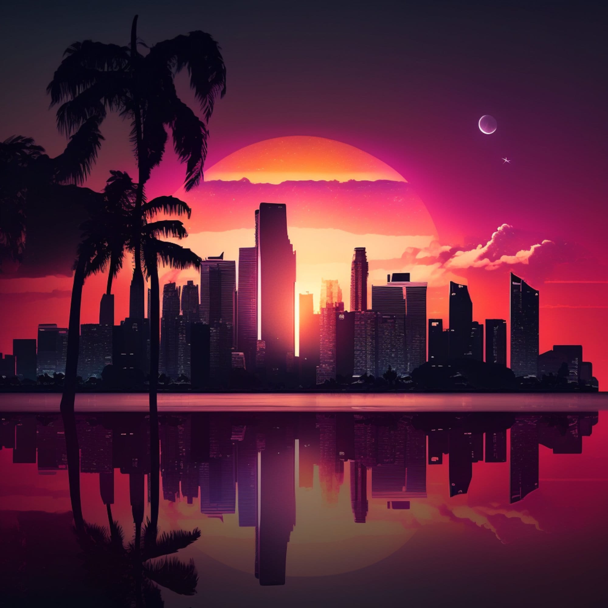 Abstract Art / Miami Sunrise / Miami Sunrise Digital Art / Digital ...