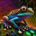 Psychedelic Frog Digital Art / Psychedelic Wall Art / Digital Download ...