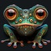Psychedelic Frog Digital Art / Psychedelic Wall Art / Digital Download ...