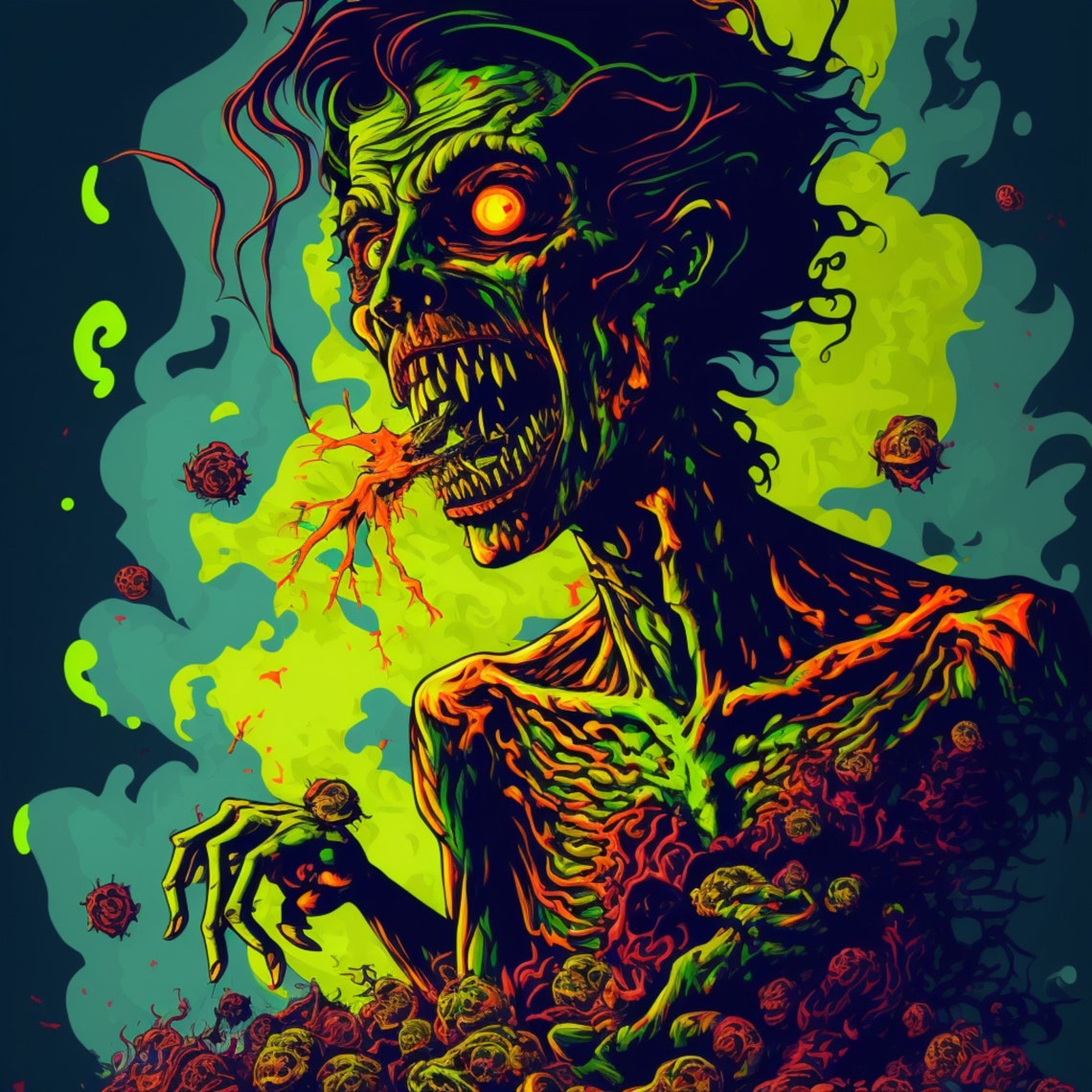 Abstract Digital Art / Zombie Art / Digital Download - Etsy