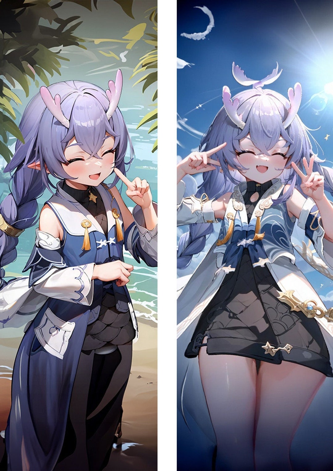 Hobby Xpress Honkai Star Rail Bailu Anime Dakimakura Body Hugging ...