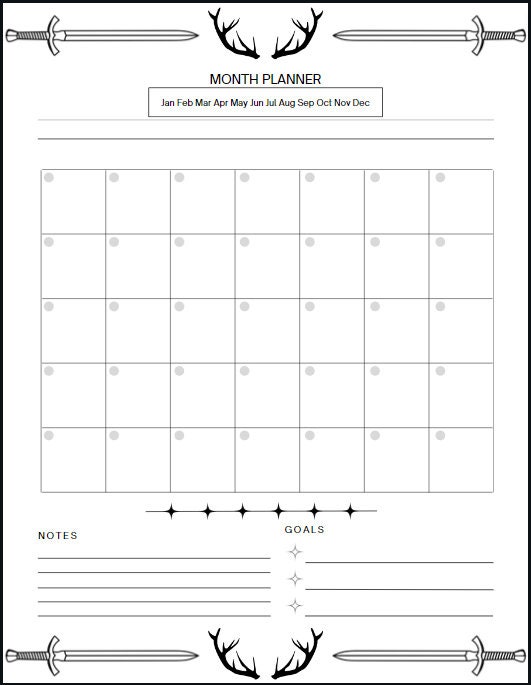 TOG Digital/printable Planner | Terrasen Planner | Bullet Journal - Etsy