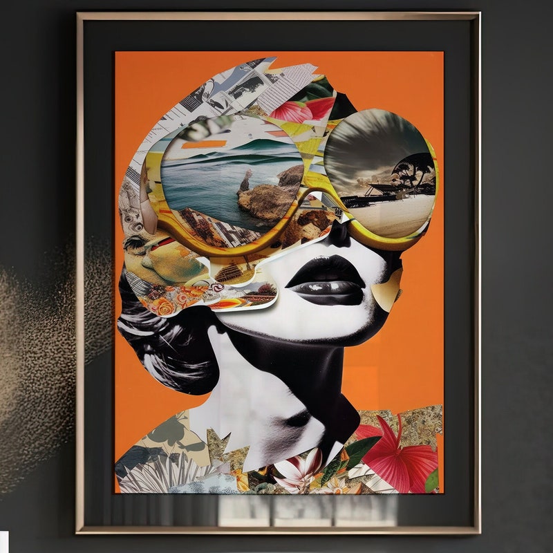 Orange Wall Collage - Etsy